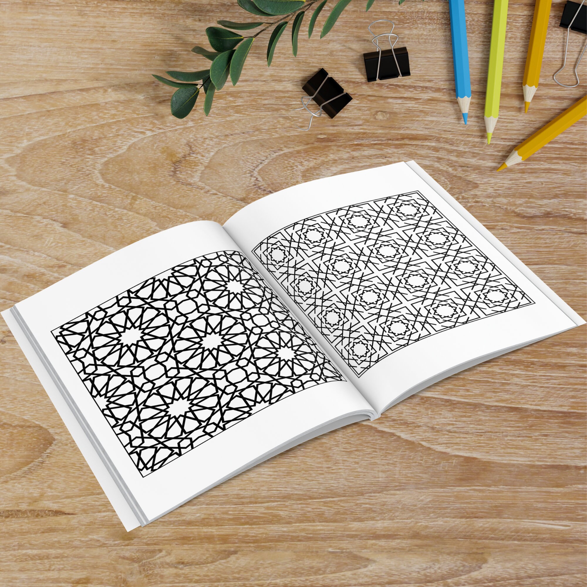 Mosaic Tile Coloring Book Moroccan Mosaic Tile Coloring Pages Adults ...