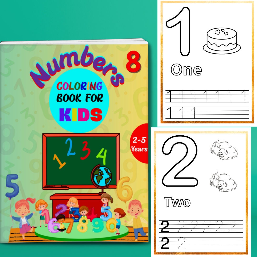 Back to School Educational Coloring Books for Kids, Back to School ...