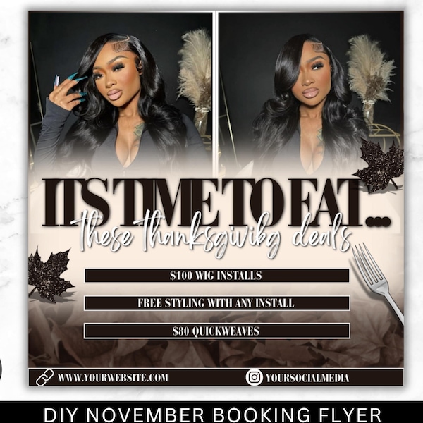 November Stylist Template - Etsy