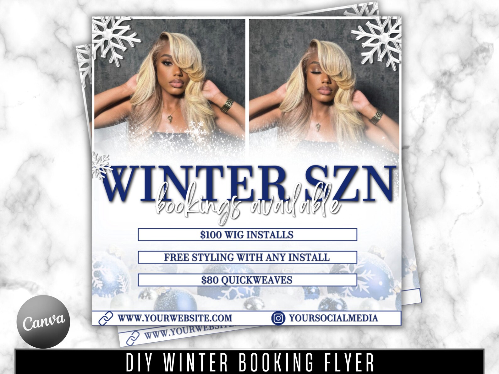 Winter Szn Booking Flyer, Winter Season Booking Flyer, December ...