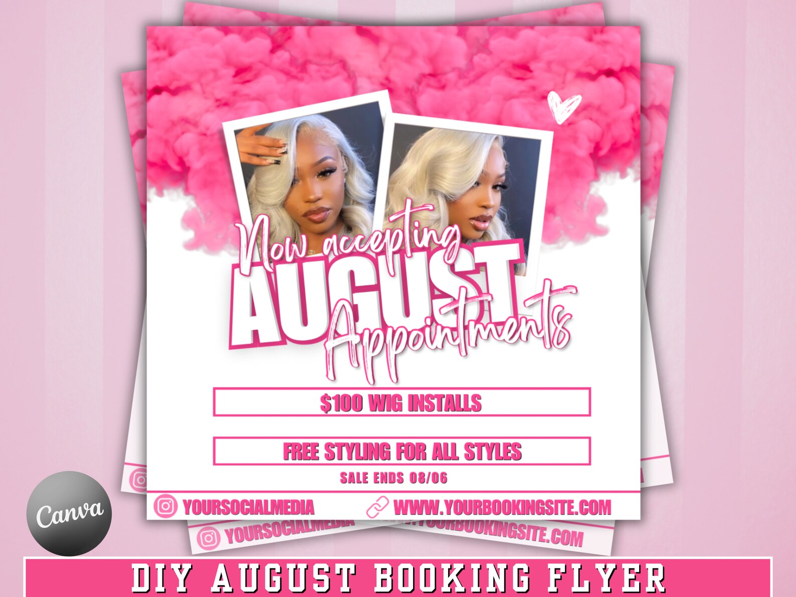 August Booking Flyer, August Specials, August Bookings Available for ...