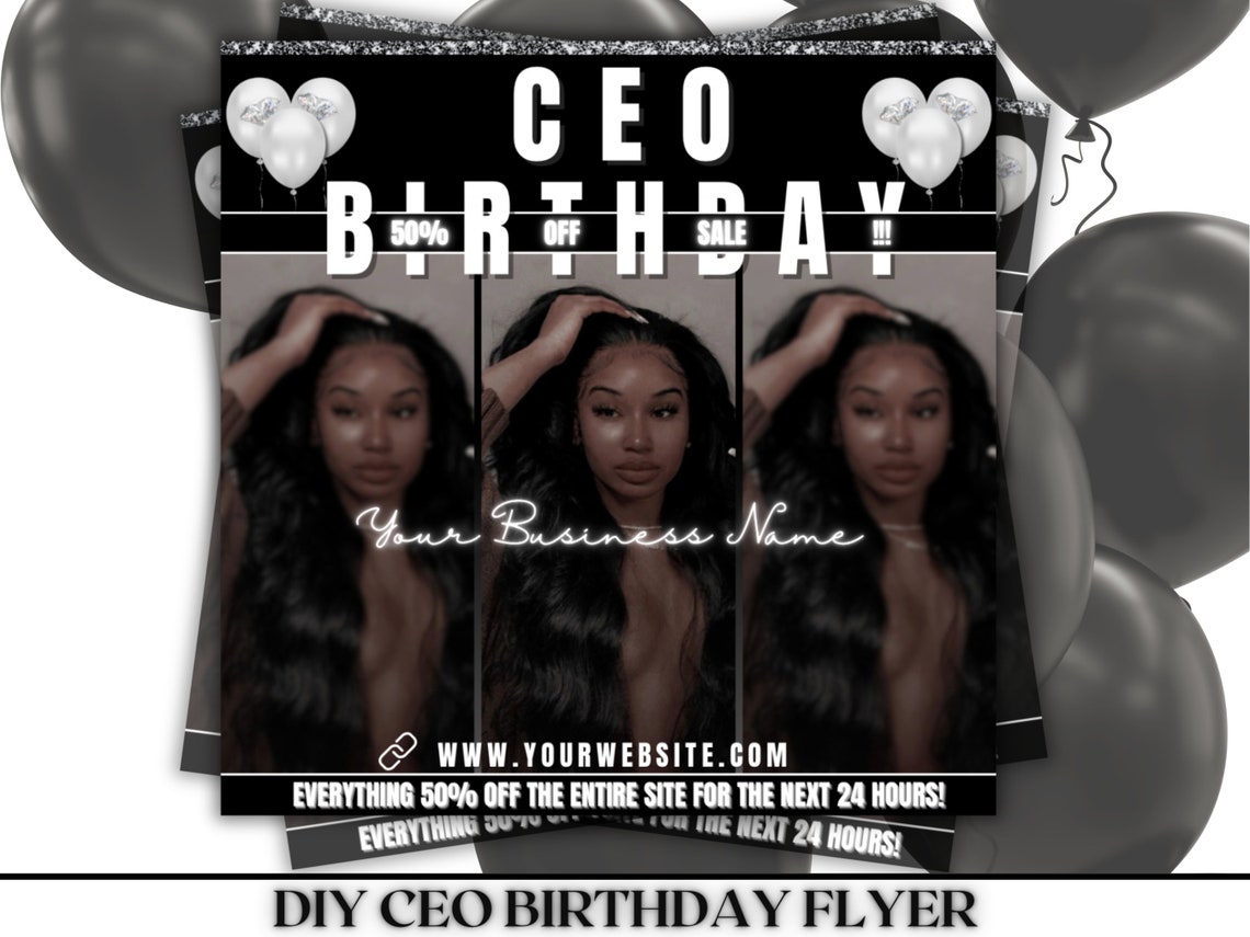 DIY CEO Birthday Flyer Birthday Flyer Deals Flyer social Media Flyer ...