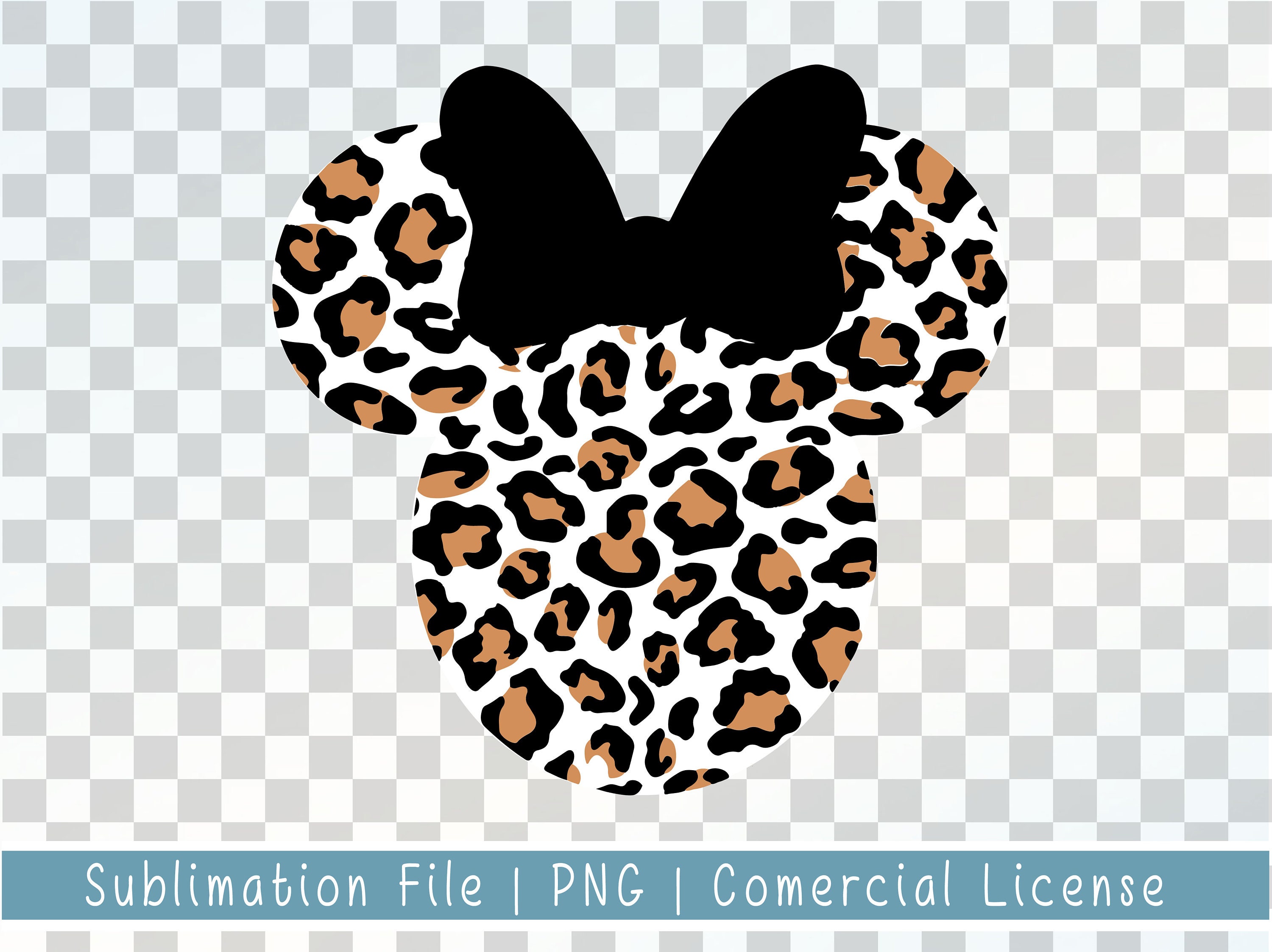 Minnie Head Leopard SVG Layered for Easy Use Custom Minnie - Etsy