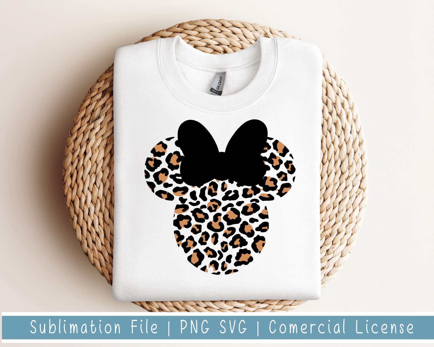 Minnie Head Leopard SVG Layered for Easy Use Custom Minnie - Etsy