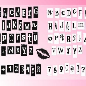 Burn Book Alphabet, Burn Book Letters, Cricut Cut Files, Burn Book SVG ...