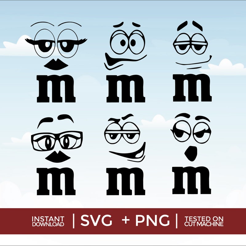 M and M Faces - Etsy