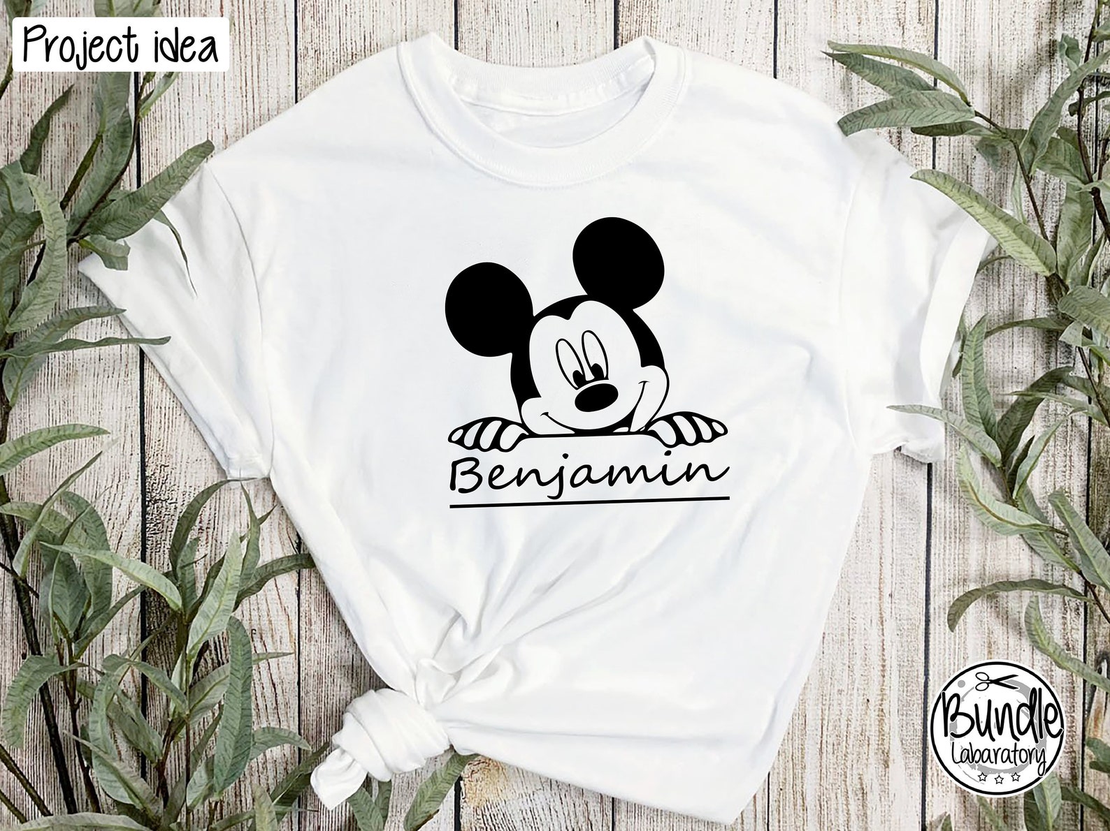 Mickey Peeking Monogram, SVG PNG, Cricut Ready, Instant Download ...