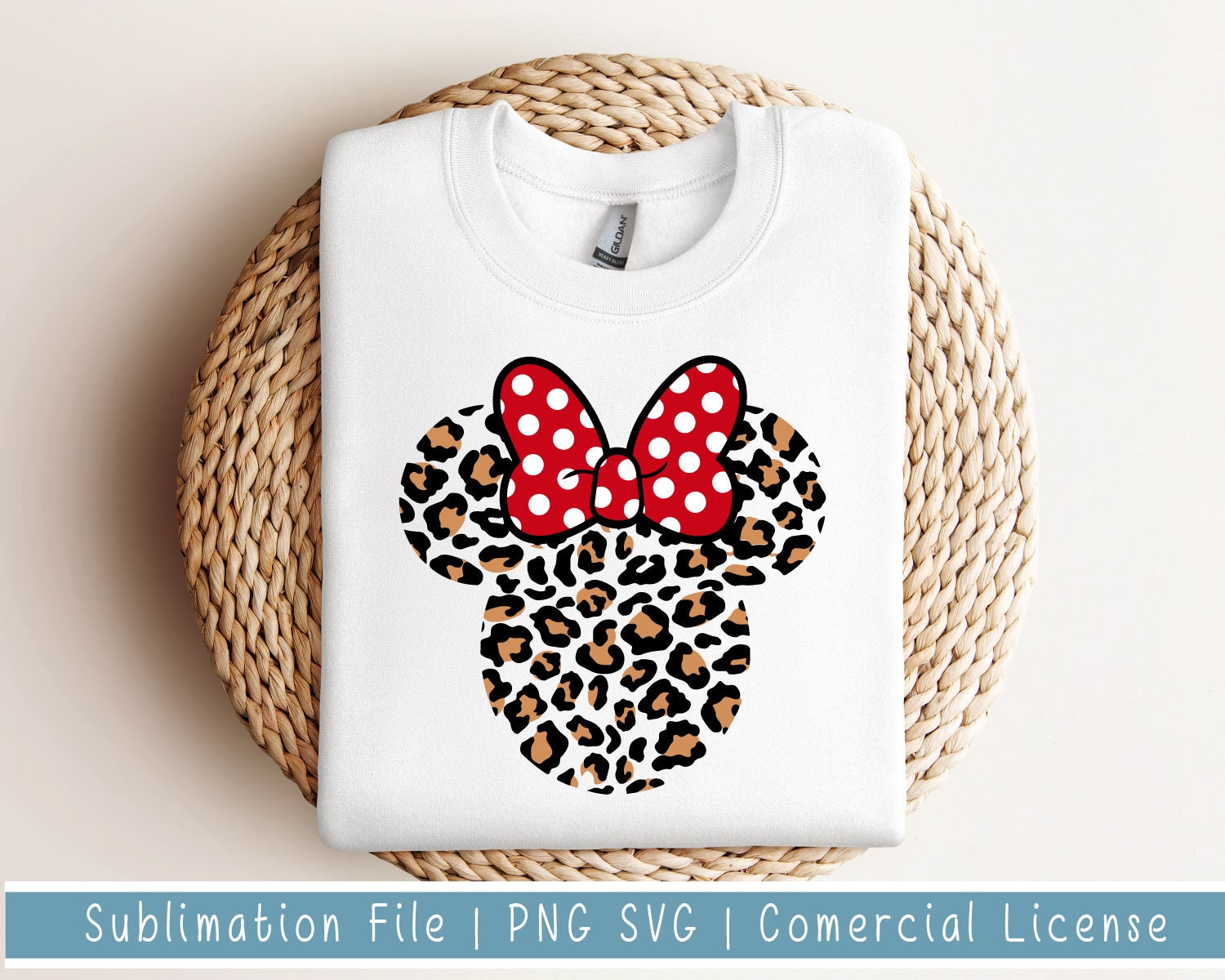 Minnie Head Leopard SVG Layered for Easy Use Custom Minnie - Etsy