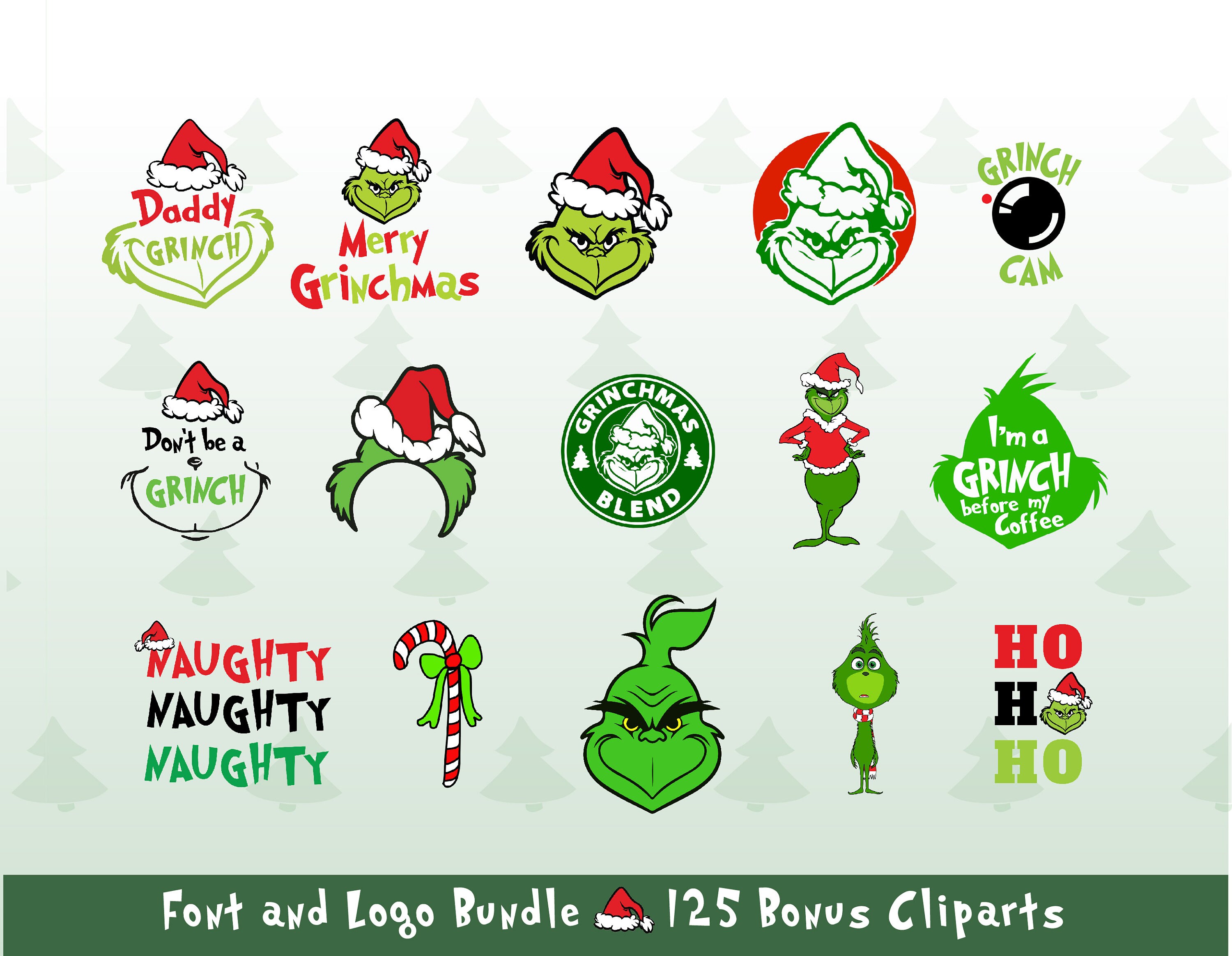Grinch Font SVG PNG Otf Ttf Christmas Grouch Alphabet - Etsy Canada