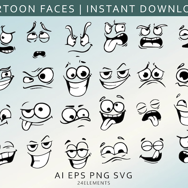 Silly Face Svg - Etsy