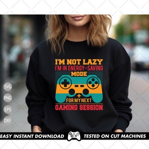 I'm Not Lazy Gamer SVG, Gamer Svg, Lazy Gamer Svg, Game Boy Svg ...