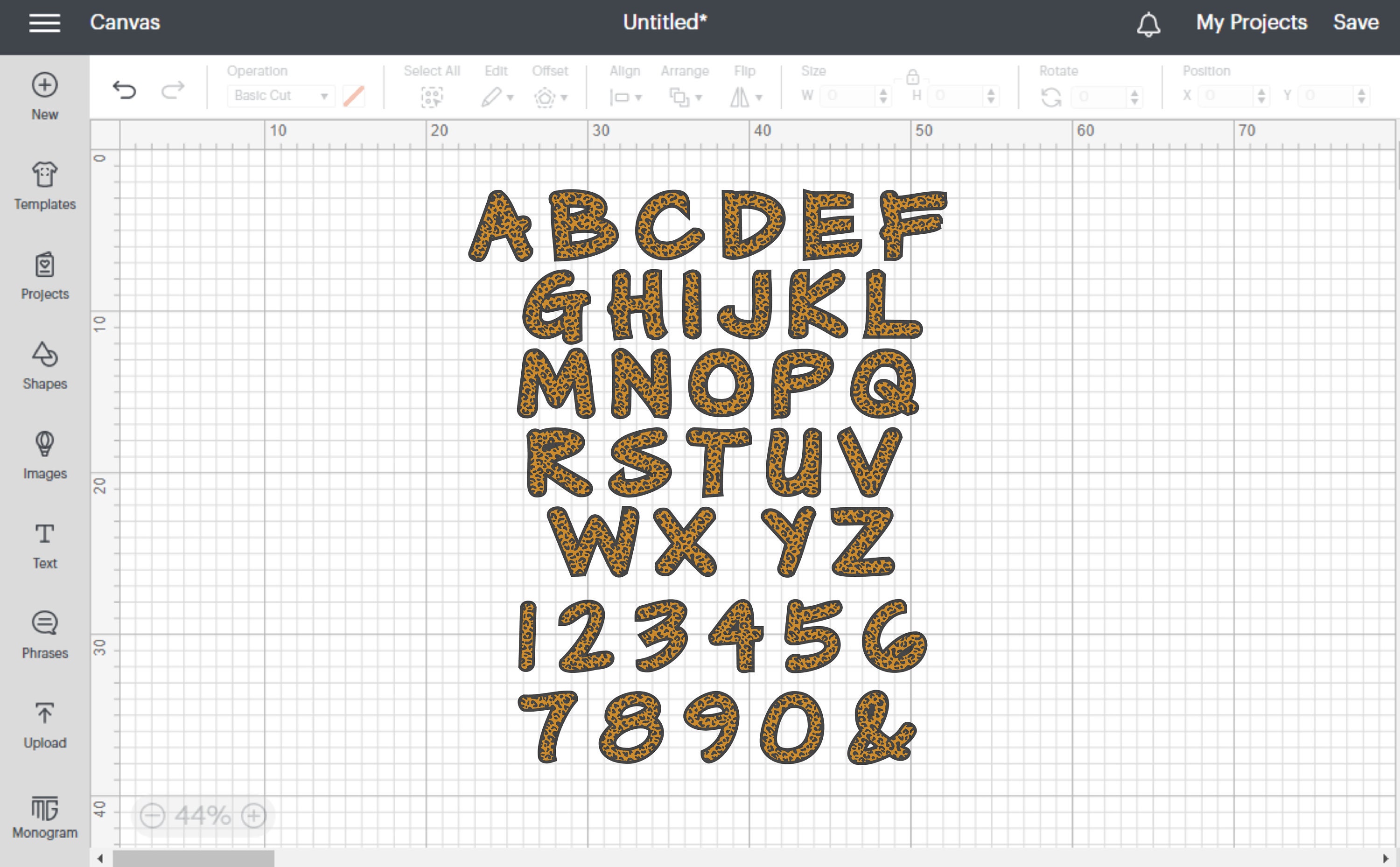 Leopard Print Letters Layered SVG Leopard Pattern Letters - Etsy
