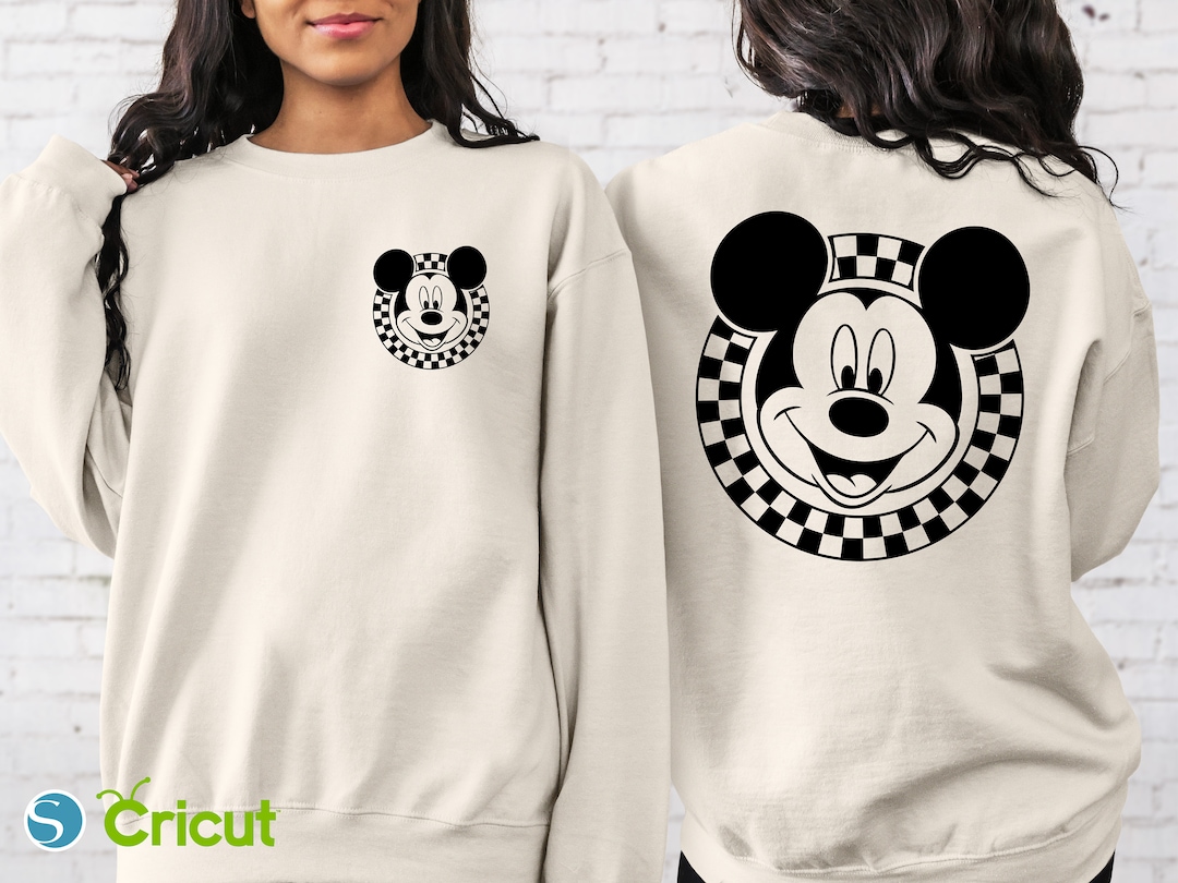 Checkered Mickey Head SVG, Cutting File, Gold Silver, Cricut Ready, Svg ...