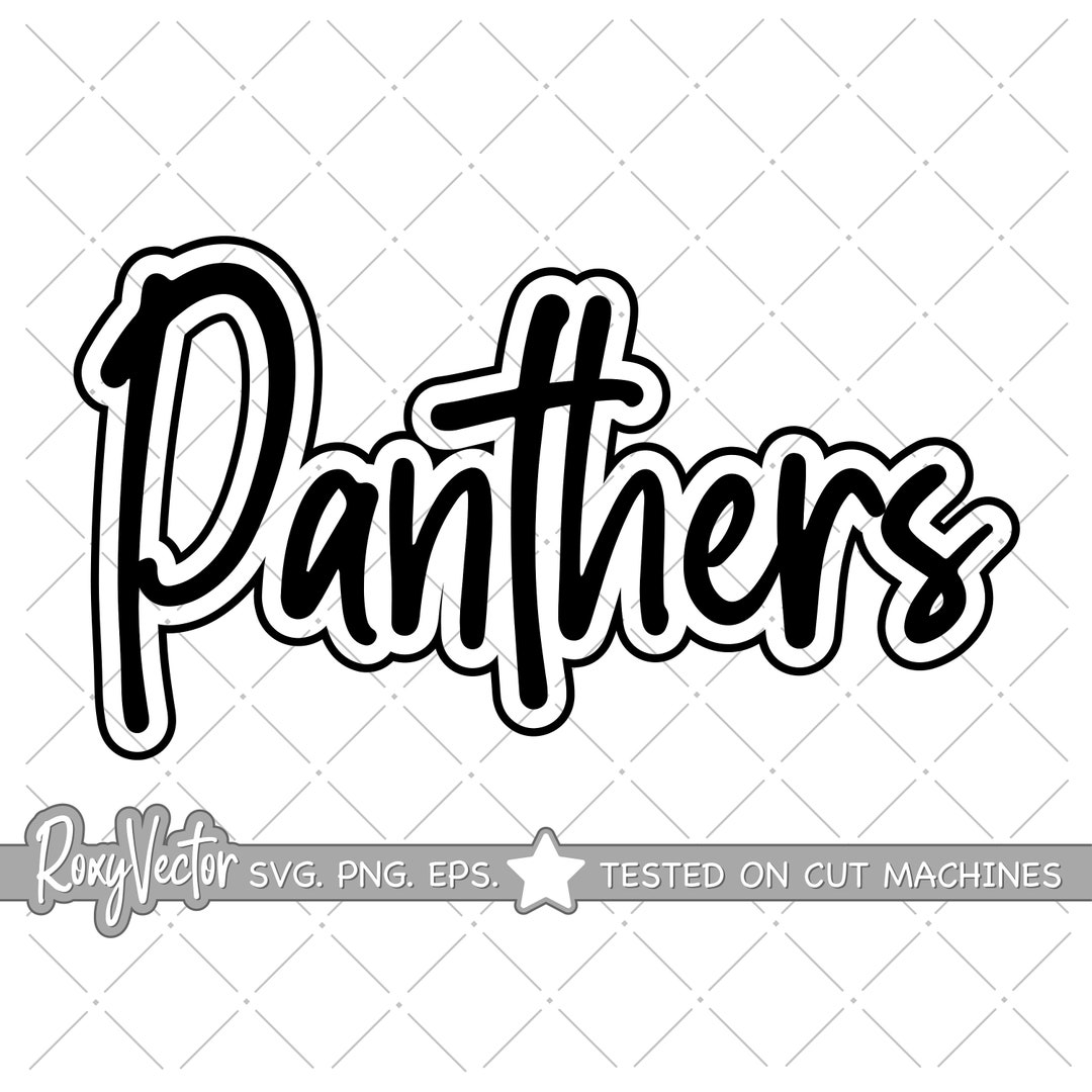 Panthers School Spirit Svg Panther Pride Png Retro Panthers Team Logo ...