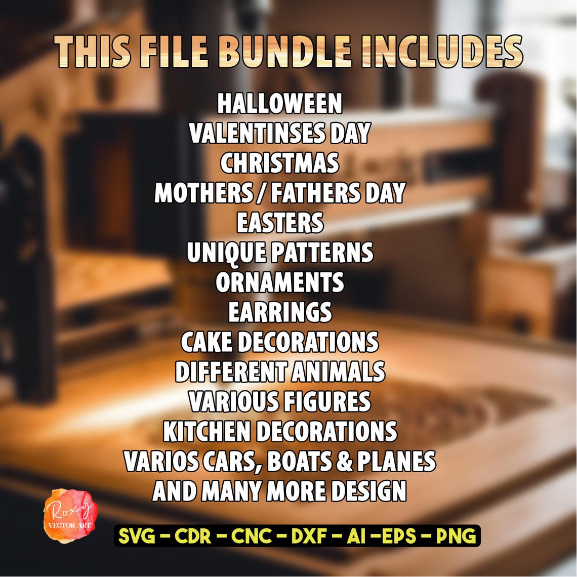 Laser Cut Bundle and Engraving Files, SVG, Designs for Diode, CO2 and ...