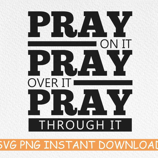 Pray Through It Svg - Etsy