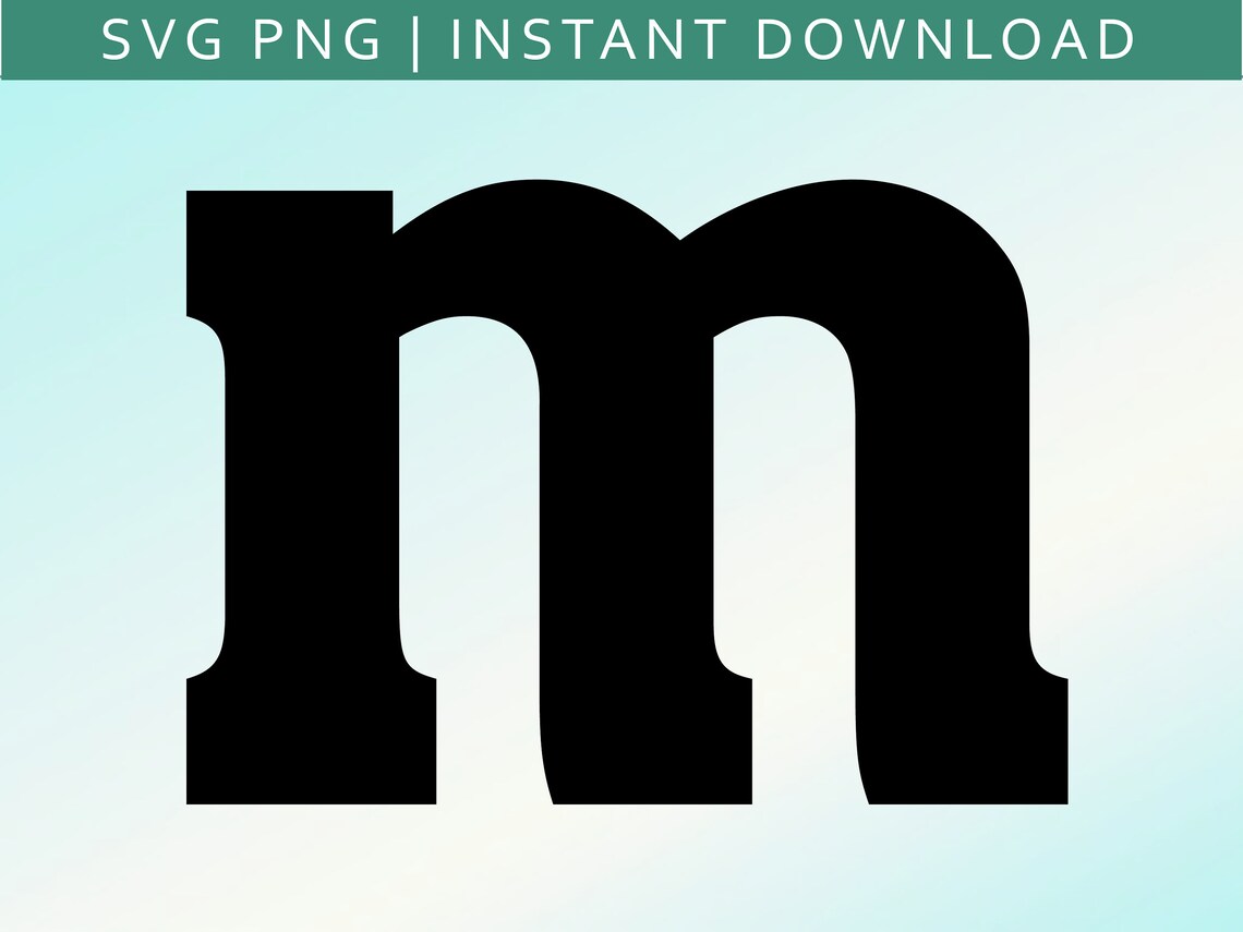 Lower Case Letter M Svg Png M Svg M Png M Clip Art M - Etsy Canada
