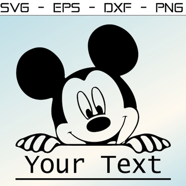 Mickey Monogram - Etsy