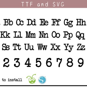 Typewriter Font SVG, Typewriter Font Svg Files for Cricut and ...