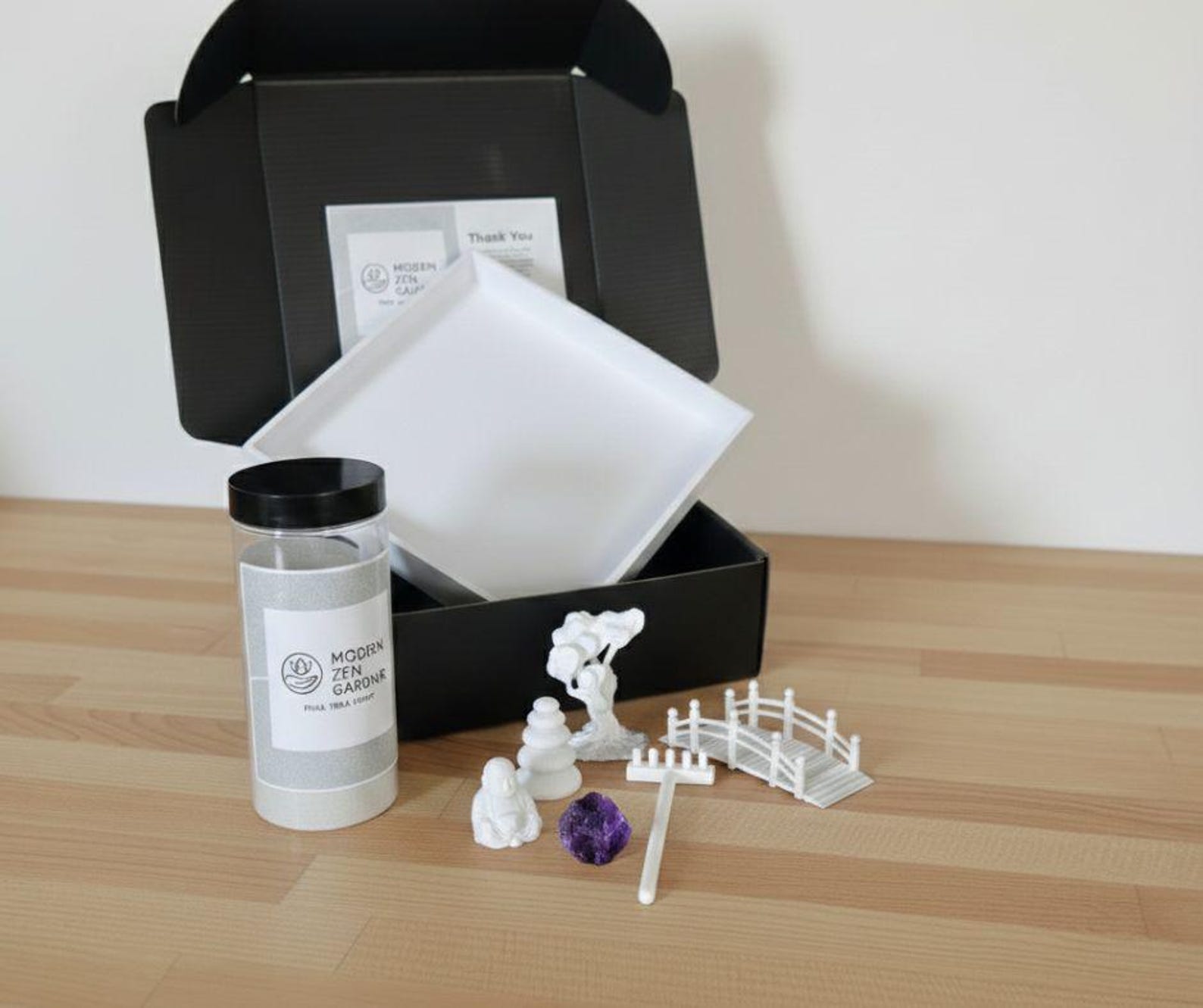 Personalized Zen Garden Kit – White Base, Pick Your Sand Color ...