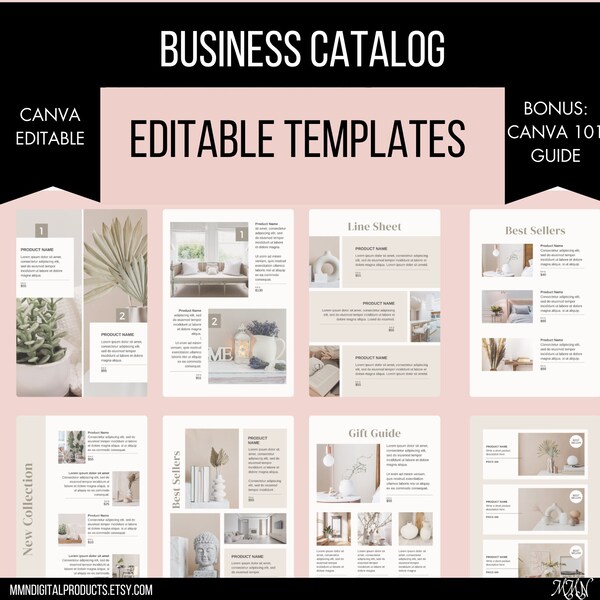 Catalogue Template - Etsy