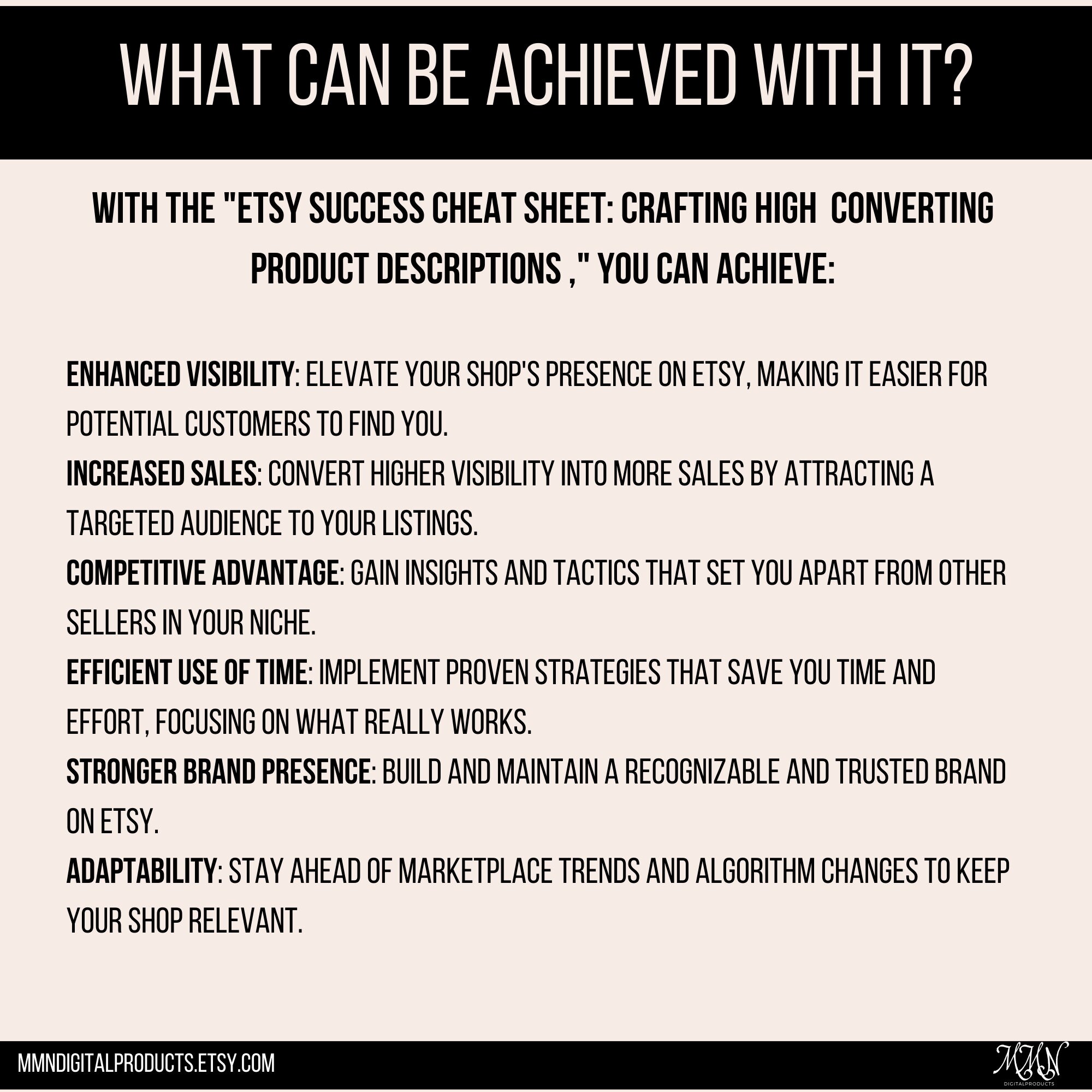 Product Description Cheat Sheet crafting High converting Product ... Product Description Cheat Sheet crafting High converting Product ...