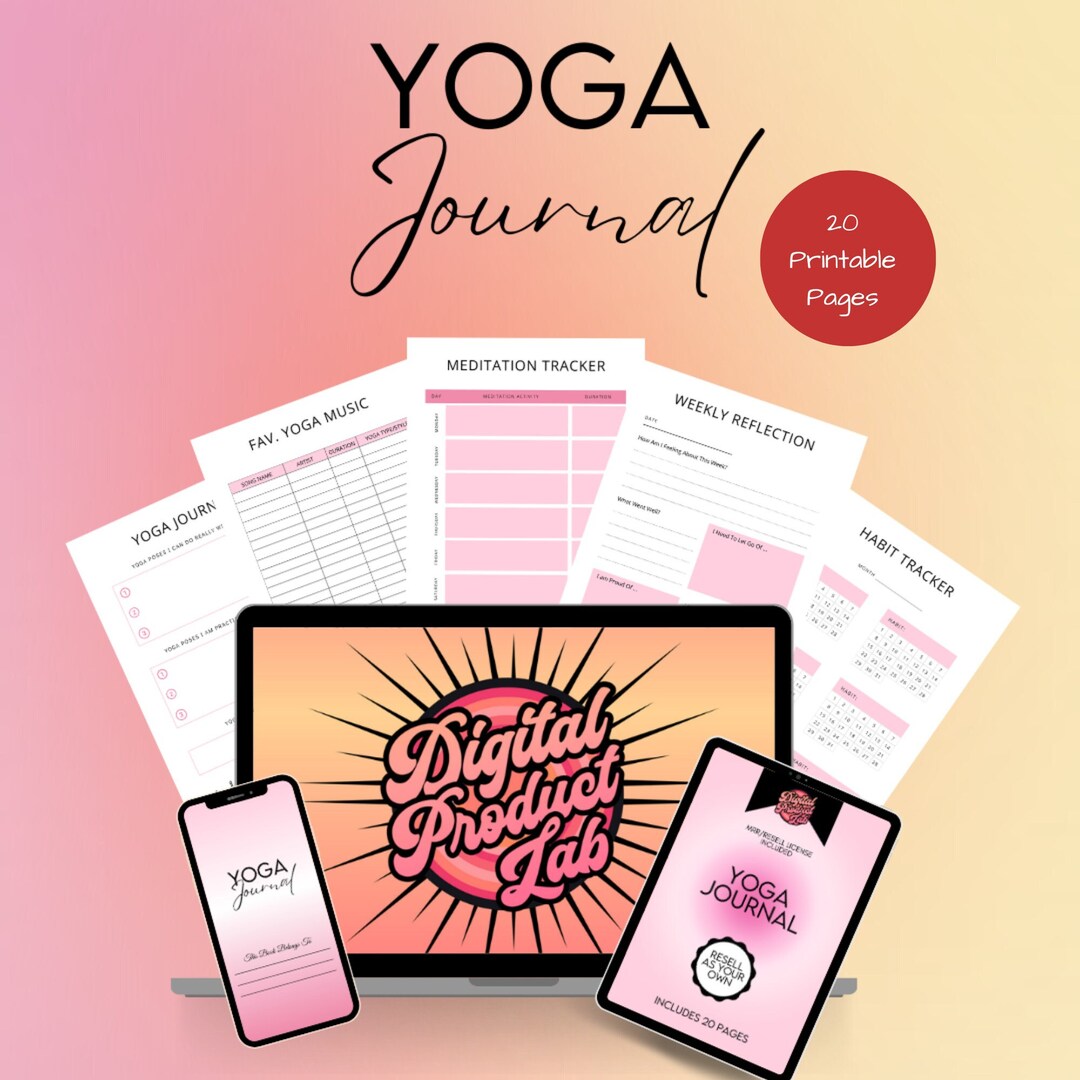 Yoga Journal 20 Page Printable Pages Journal yoga Meditation, Yoga ...