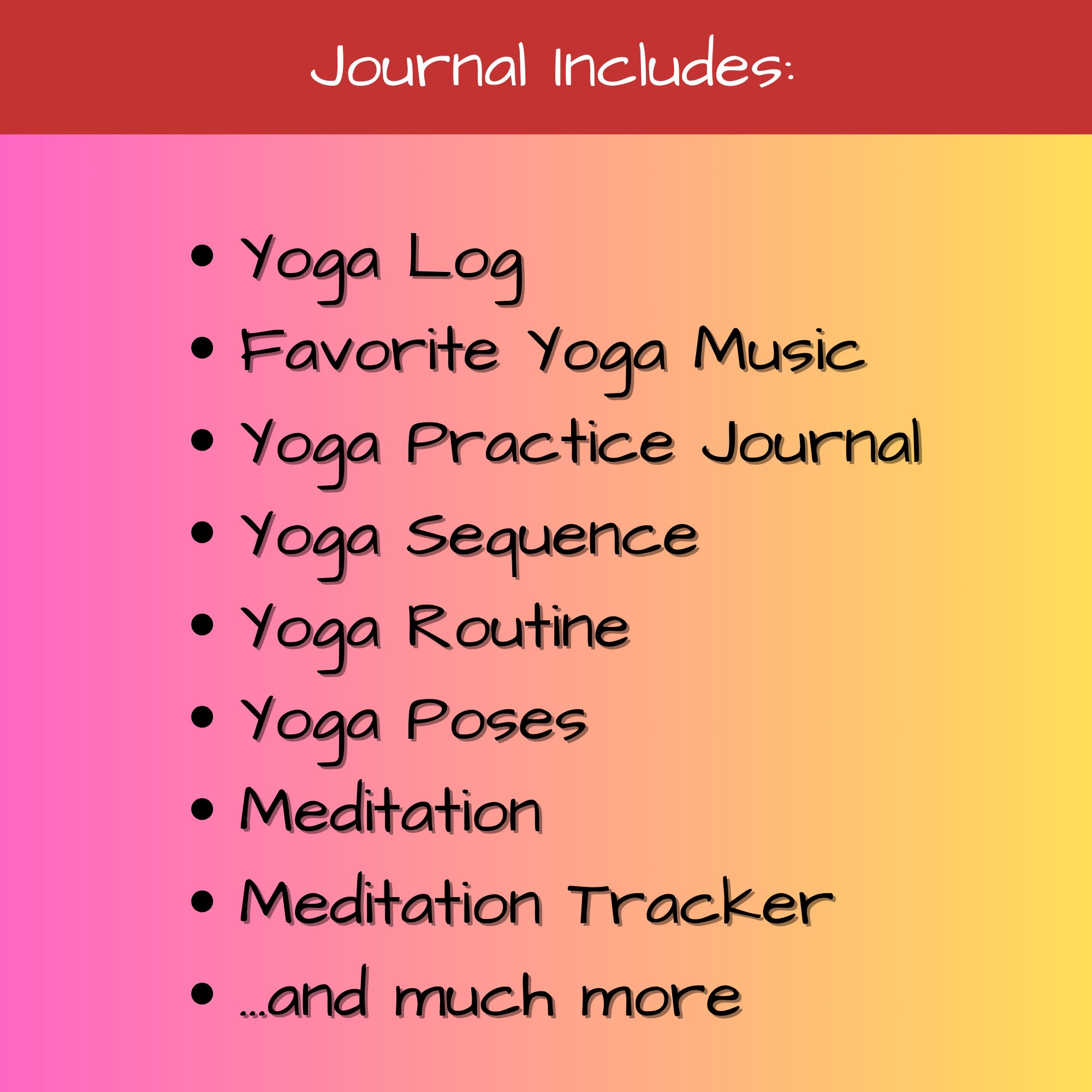 Yoga Journal 20 Page Printable Pages Journal yoga Meditation, Yoga ...