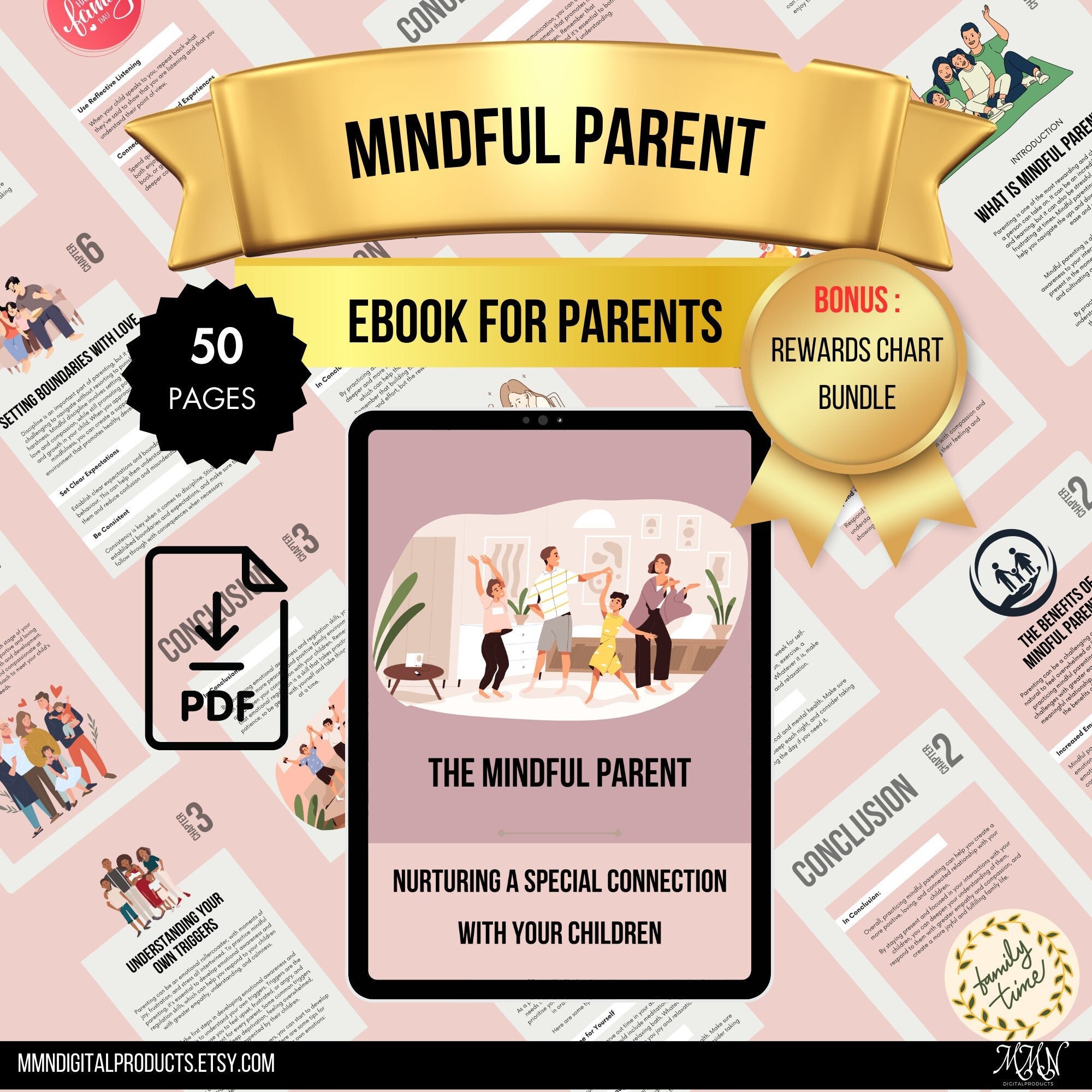 Mindful Parenting Ebook:printable Guide to Stress-free Parenting ...