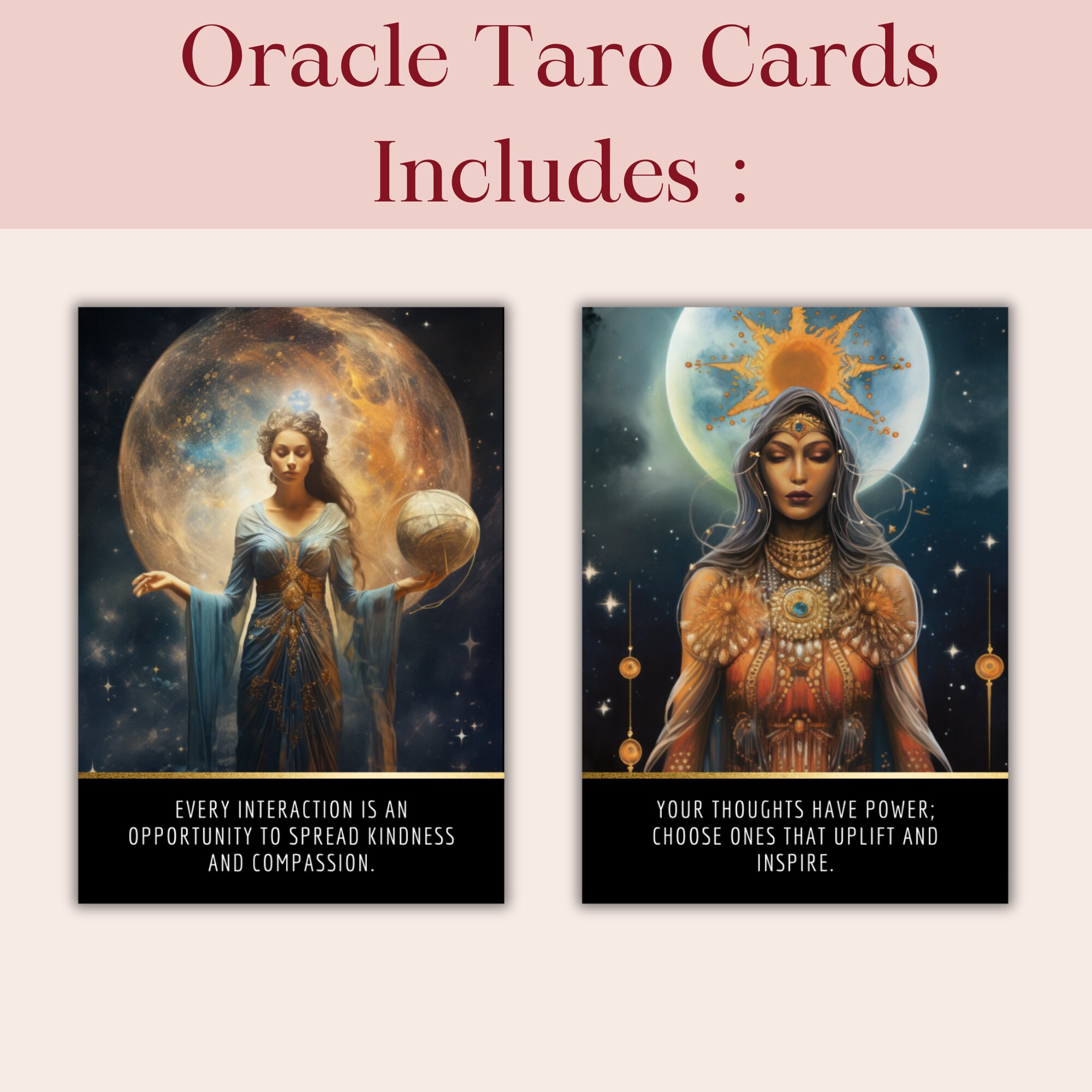 30 Printable Crystal Oracle Cards Instant Download, Digital Affirmation ...