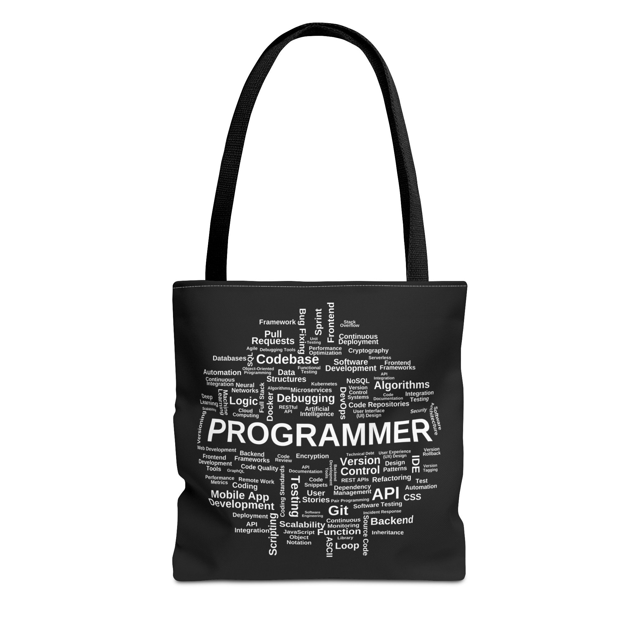 Programmer Tote Bag - Featuring Programming Terms Design - Perfect Gift for Coders, Developers ...