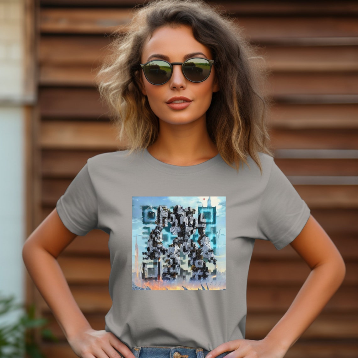 Futuristic Robot QR Code T-shirt - Tech Enthusiast Gift - Hidden QR ...