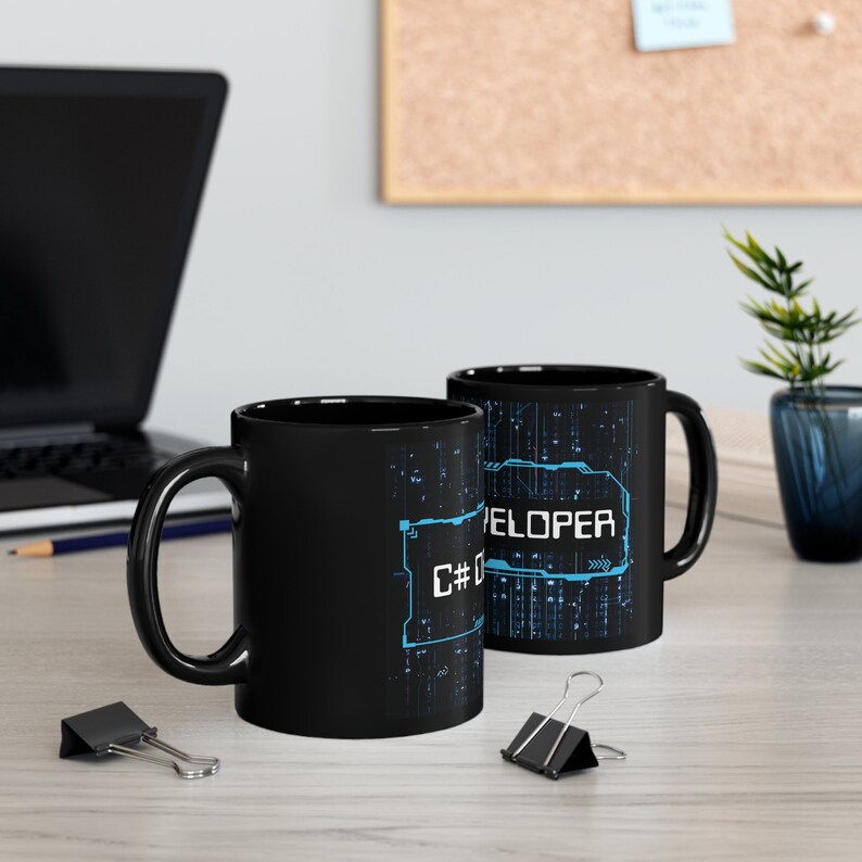 C# Developer Mug, With Tech New Age Design. Great Gift for a Programmer ...