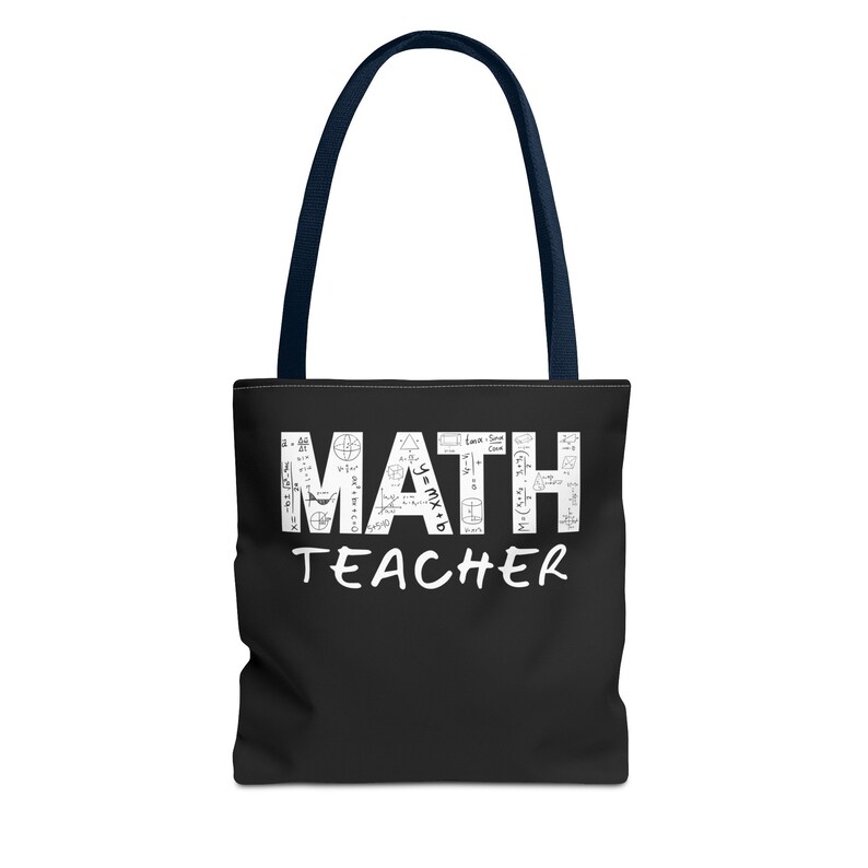 Math Teacher Tote Bag - Featuring Mathematical Formulas and Charts ...