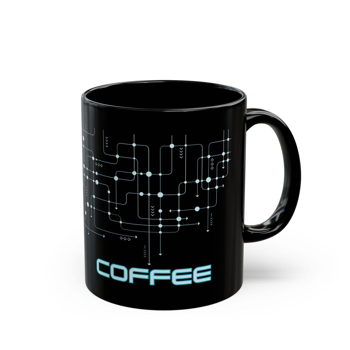Coffee Mug, High Tech Circuit Board Design, Engineer Programmer Geek ...