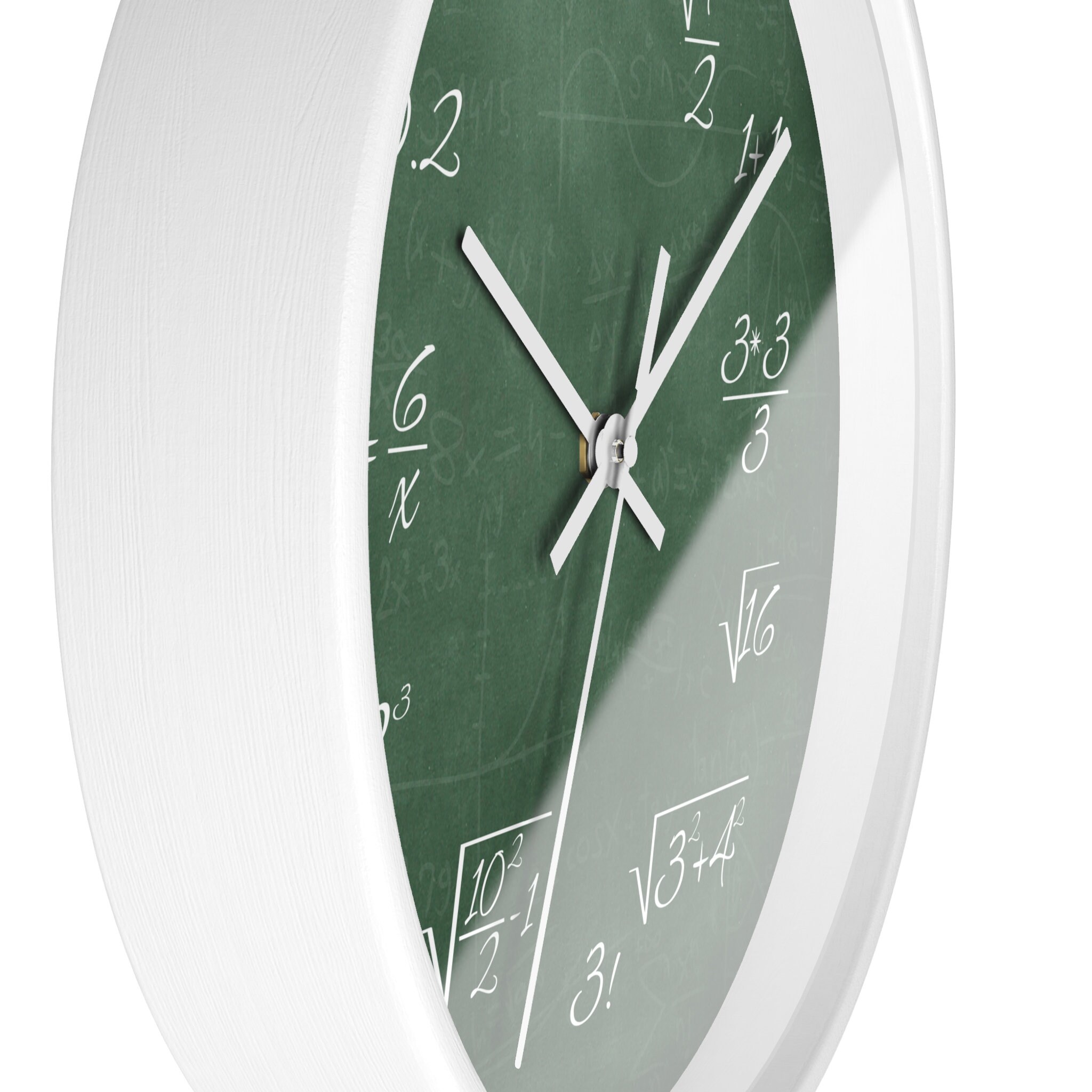 Math Wall Clock Unique Mathematical Equations Decor Teacher Gift ...