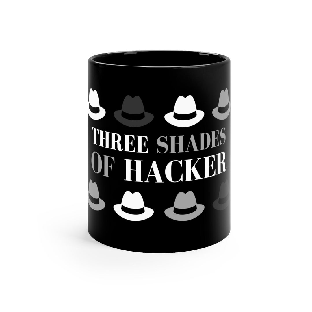 Funny Hacker Mug - Cybersecurity Humor - White, Gray, Black Hat Joke ...