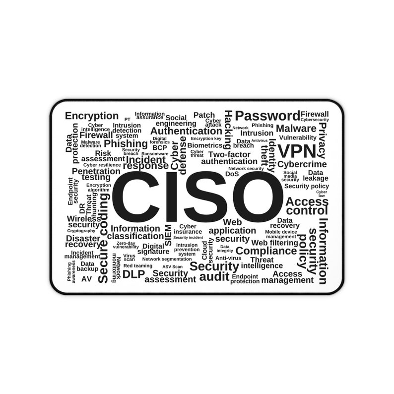 CISO - Information Security Desk Mat - Cyber Security Gift - Etsy