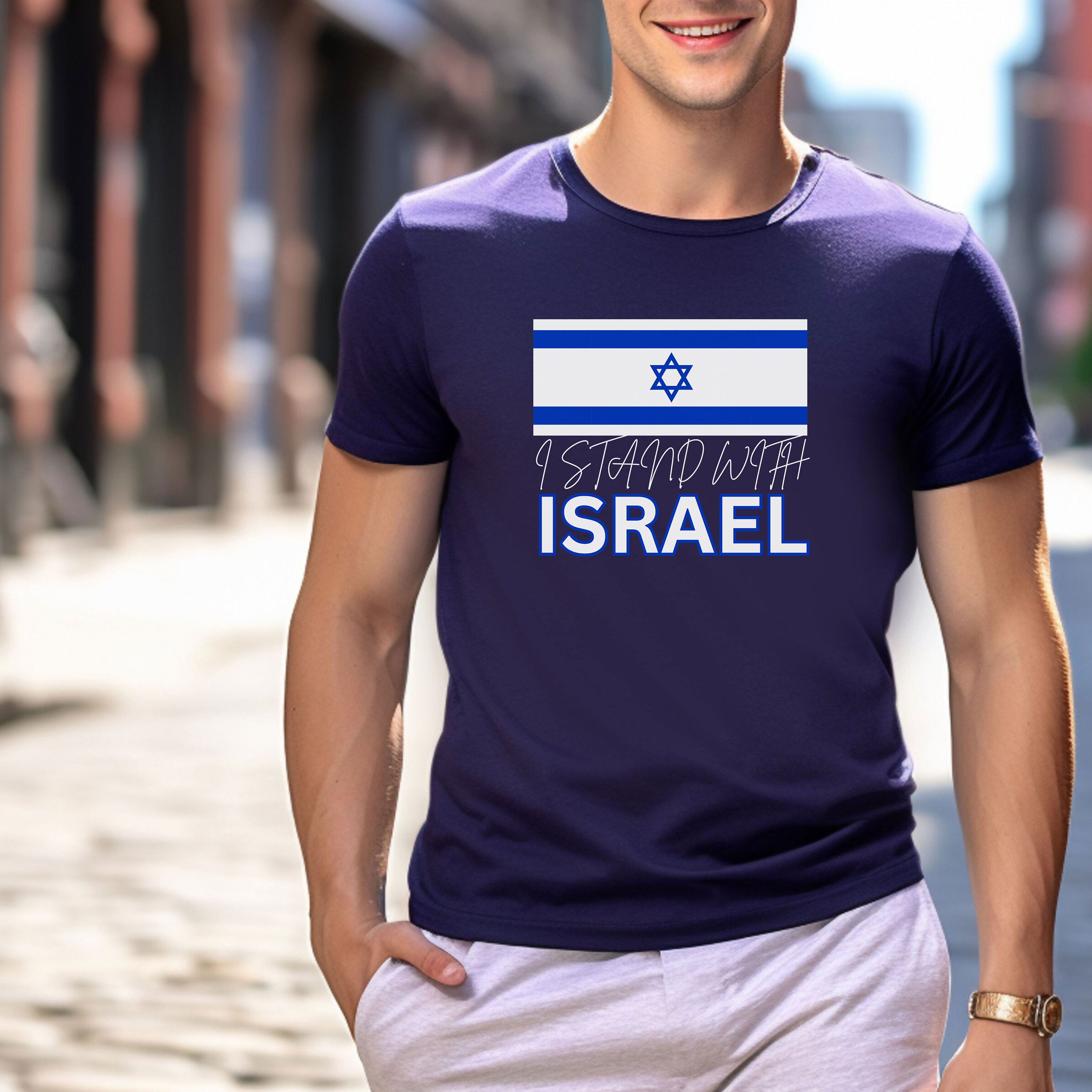 I Stand With Israel T-shirt - Israeli Flag Tee - Solidarity Support ...