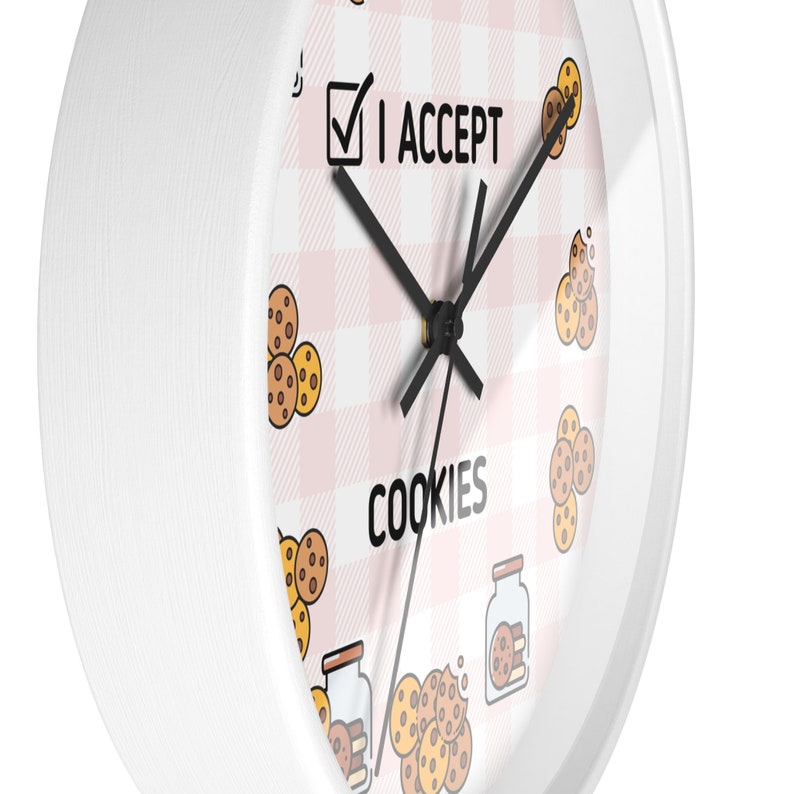 Funny Wall Clock With Computer Joke - "i Accept Cookies" - Fun Kitchen ...