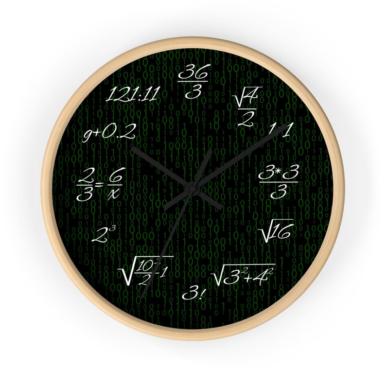 Cyber Math Wall Clock - Mathematical Equations Teacher Gift - Unique ... Cyber Math Wall Clock - Mathematical Equations Teacher Gift - Unique ...