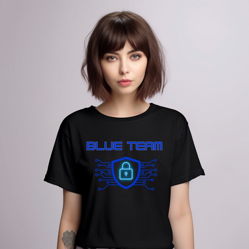Cyber Shield T-shirt | Blue Team Defender Tee | Hacker Security | IT ...