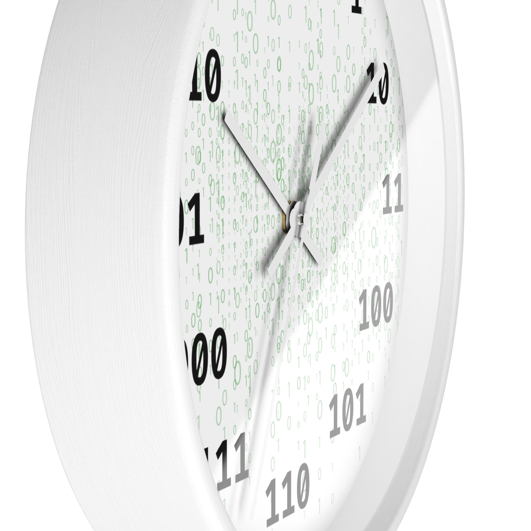 Binary Wall Clock, Binary Hour Numbers Watch - Cool Tech Design - Geeky Home Decor - Unique ...