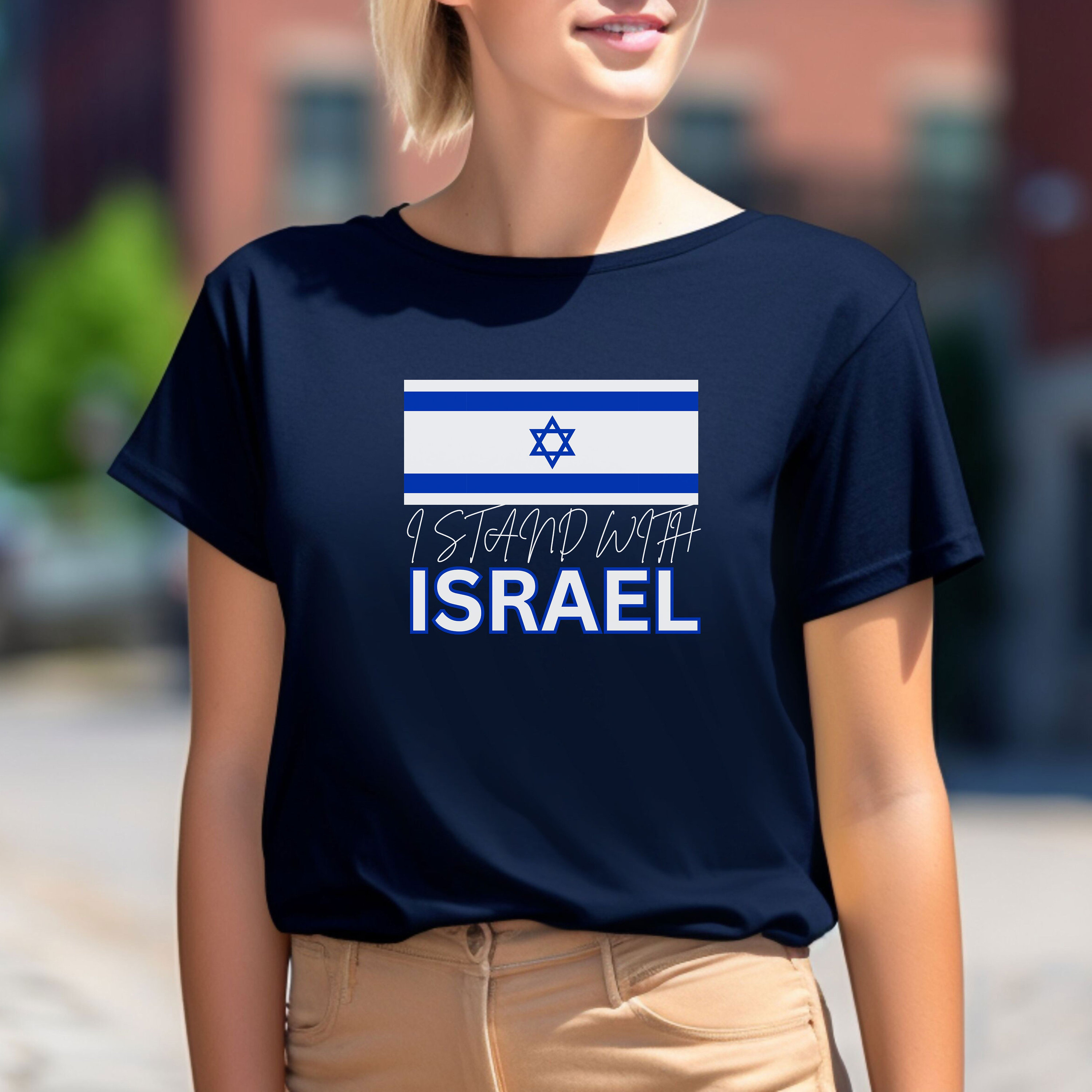I Stand With Israel T-shirt - Israeli Flag Tee - Solidarity Support ...