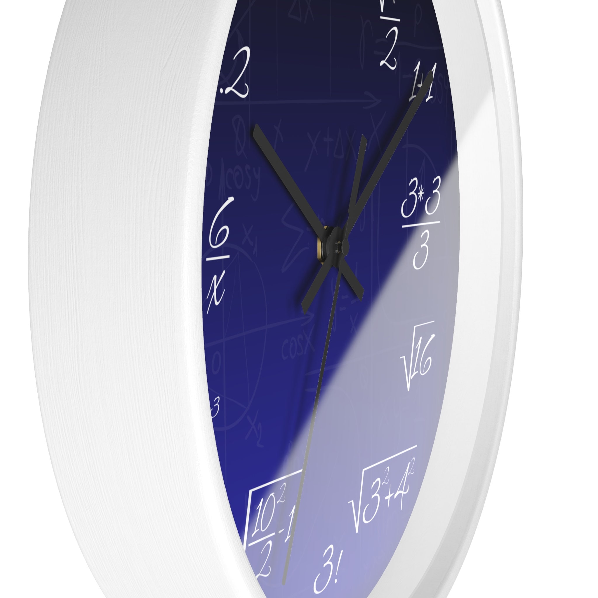 Math Wall Clock - Classroom Art Decor - Teacher Gift - Mathematical ...