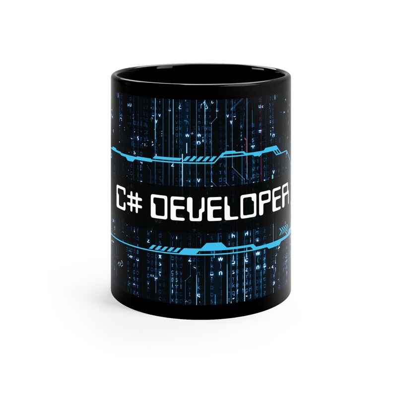 C# Developer Mug, With Tech New Age Design. Great Gift for a Programmer ...