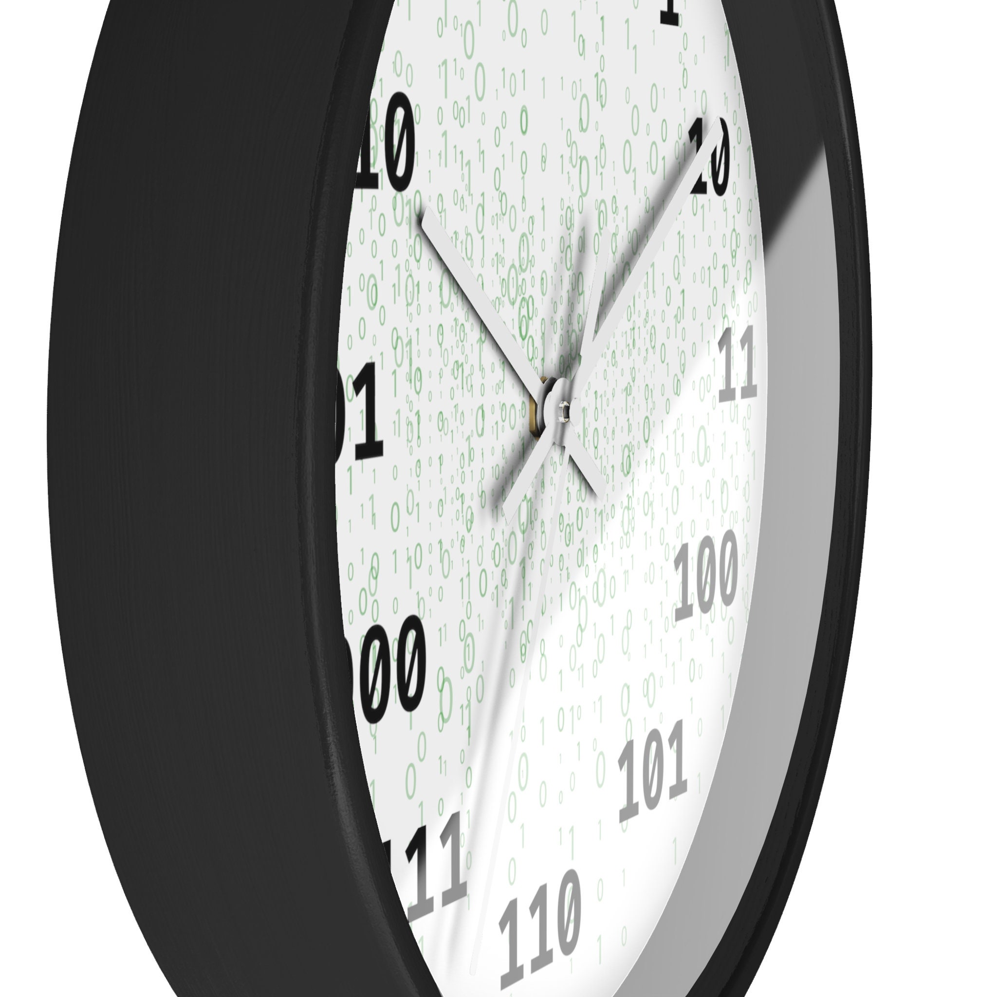 Binary Wall Clock, Binary Hour Numbers Watch - Cool Tech Design - Geeky Home Decor - Unique ...