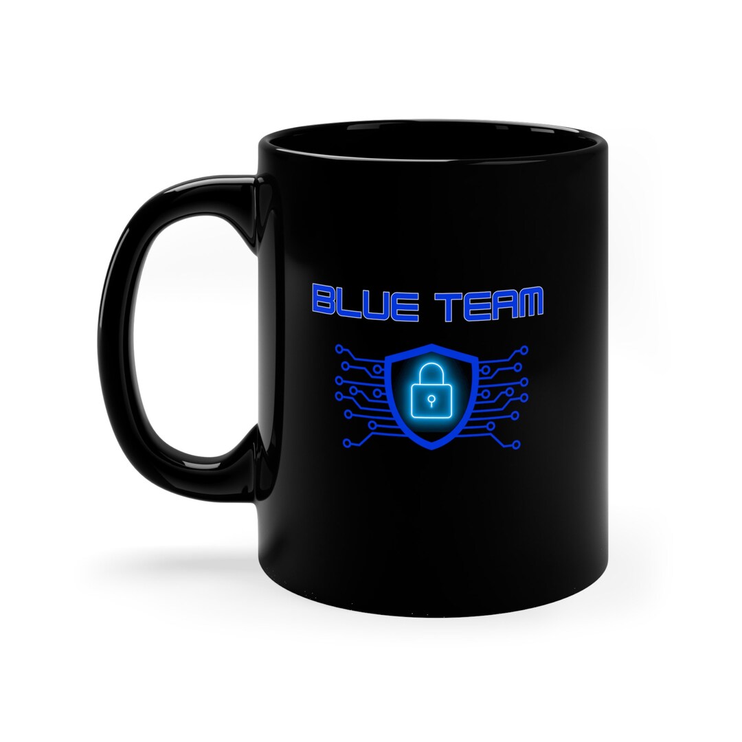 Blue Team Cyber Shield Mug | IT Security Coffee Cup | Hacker Defense ...
