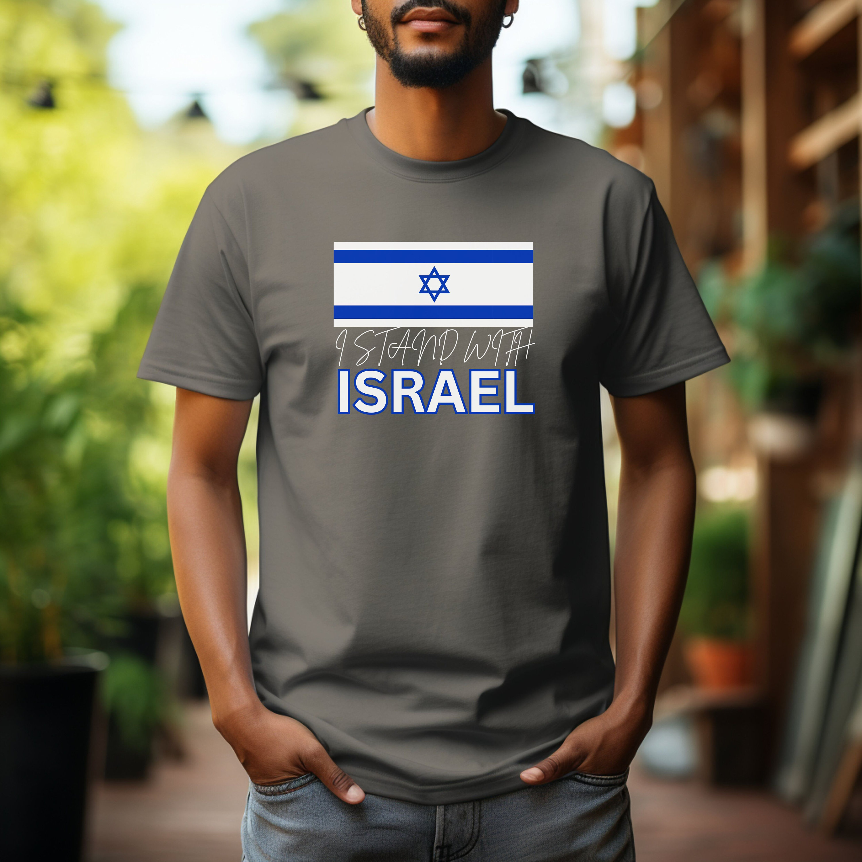 I Stand With Israel T-shirt - Israeli Flag Tee - Solidarity Support ...