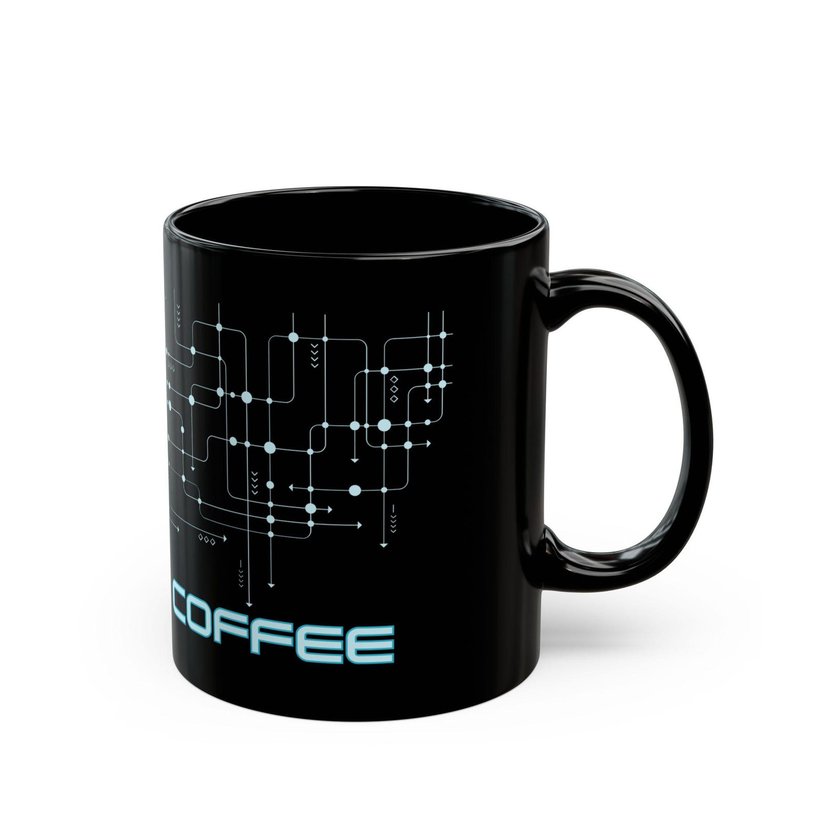 Coffee Mug, High Tech Circuit Board Design, Engineer Programmer Geek ...